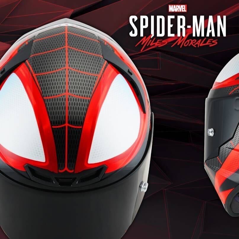 KYT TT-COURSE MARVEL MILES SPIDER-MAN FULL FACE HELMET | Helmetking 頭盔王