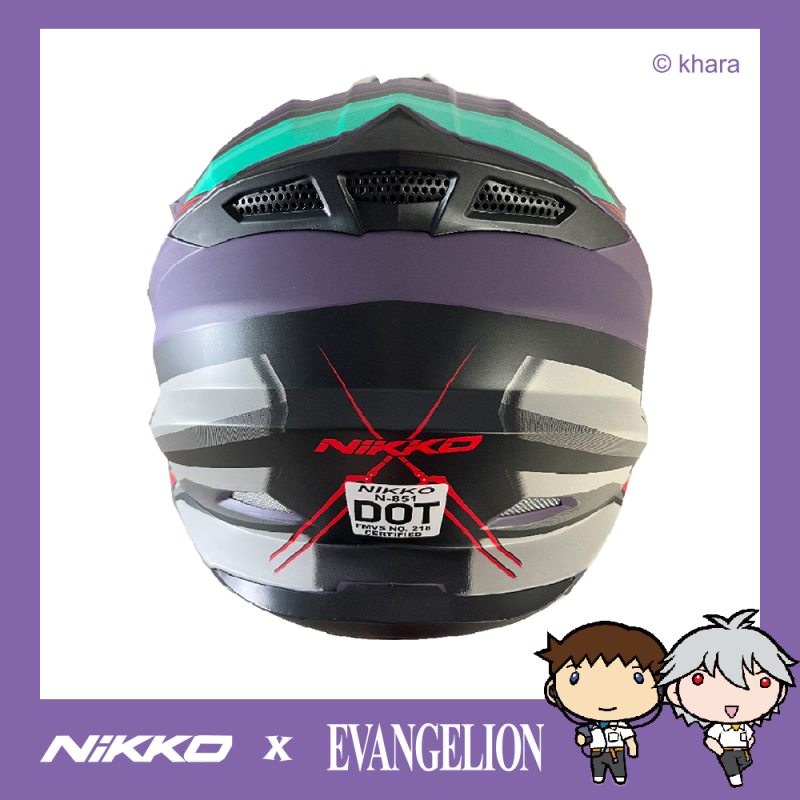 NIKKO X EVANGELION N-851 EVA-13 FULL FACE HELMET | Helmetking 頭盔王