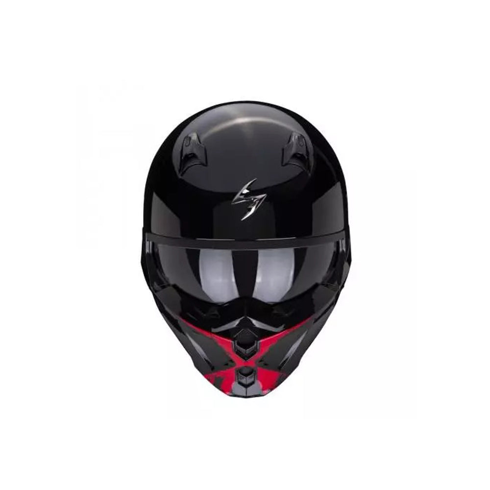 SCORPION COVERT-X TANKER BLACK/RED | Helmetking 頭盔王